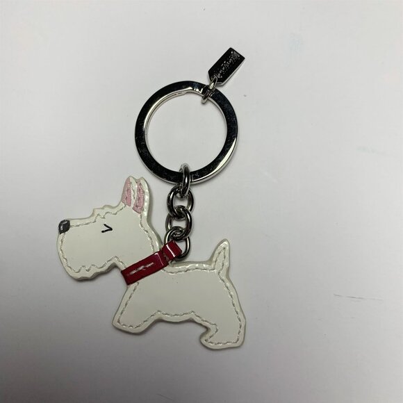 Accessories | New Coach 62936 Dog Scottie Westie Patent Leather Key ...